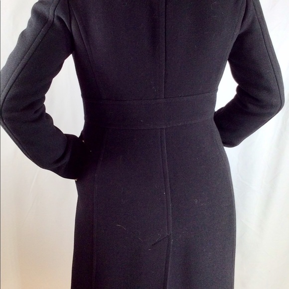 J. Crew | Jackets & Coats | Vintage J Crew Ladies Long Black Wool Coat ...